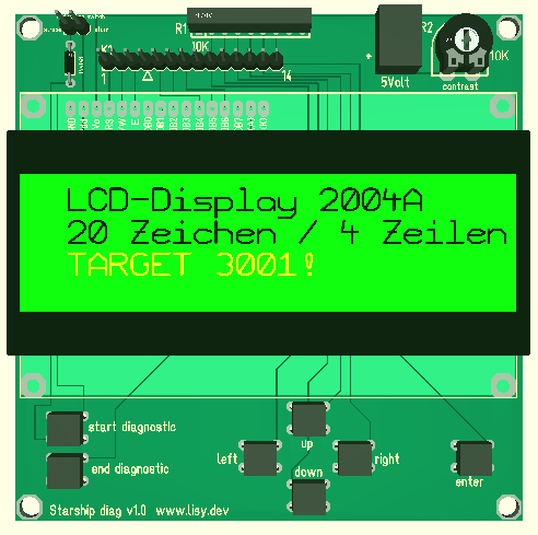 LED diagnostic display